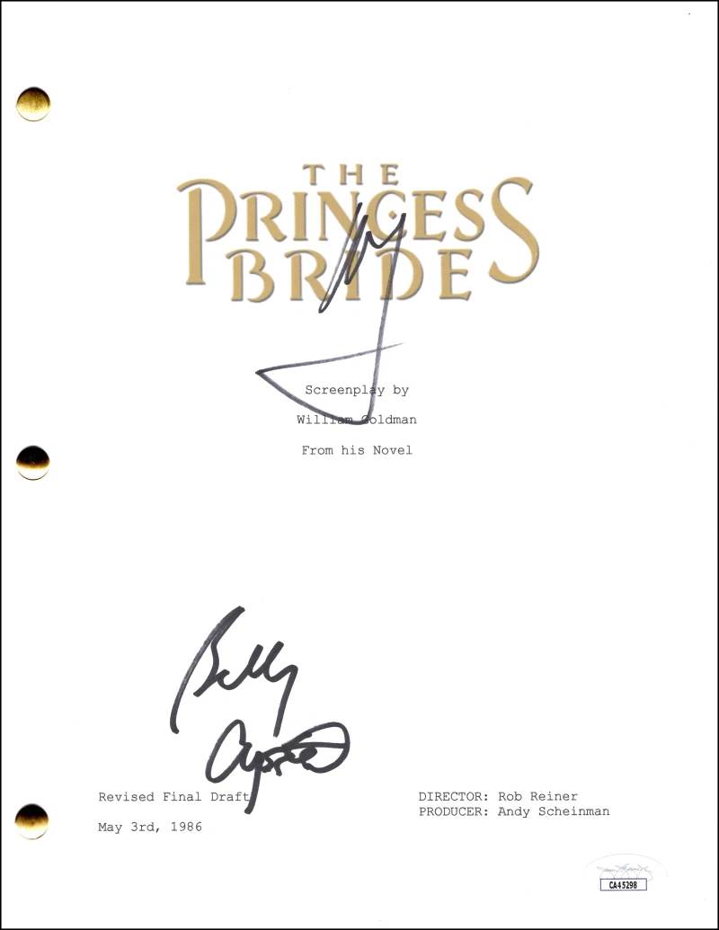 Mandy Patinkin Billy Crystal Signed Autograph The Princess Bride Script ...