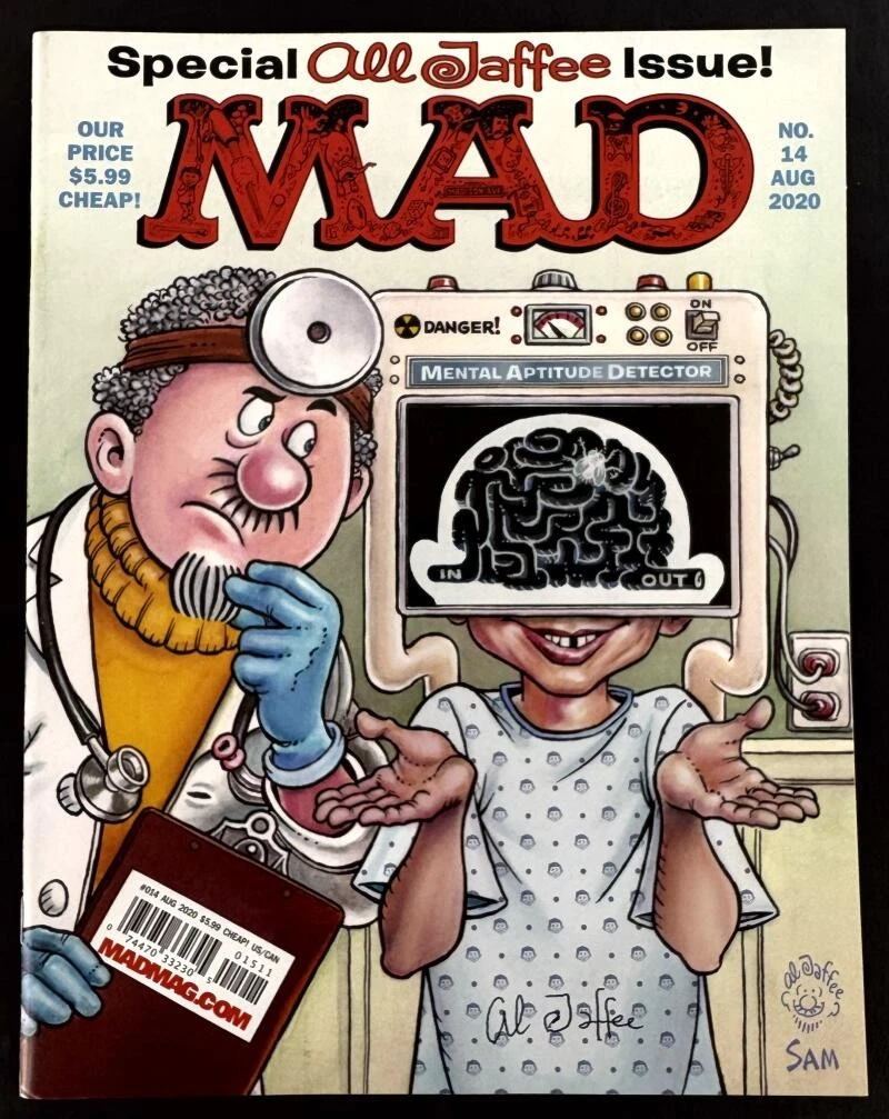 Al Jaffee Signed Autograph Aug 2020 Special Edition Mad Magazine w/ JSA ...