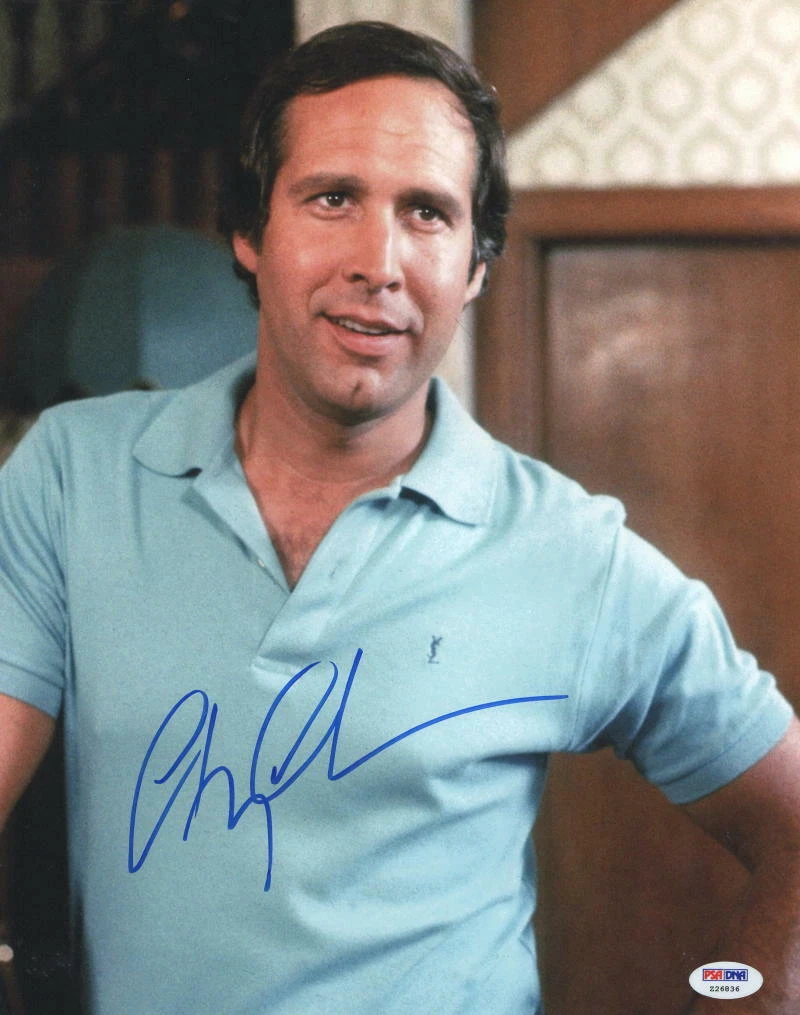 CHEVY CHASE SIGNED 11X14 PHOTO NATIONAL LAMPOON'S VACATION AUTOGRAPH ...