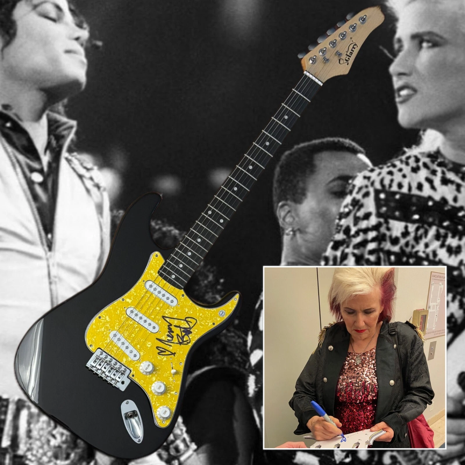GFA Michael Jackson's Guitarist Jennifer Batten Signed Electric Guitar ...