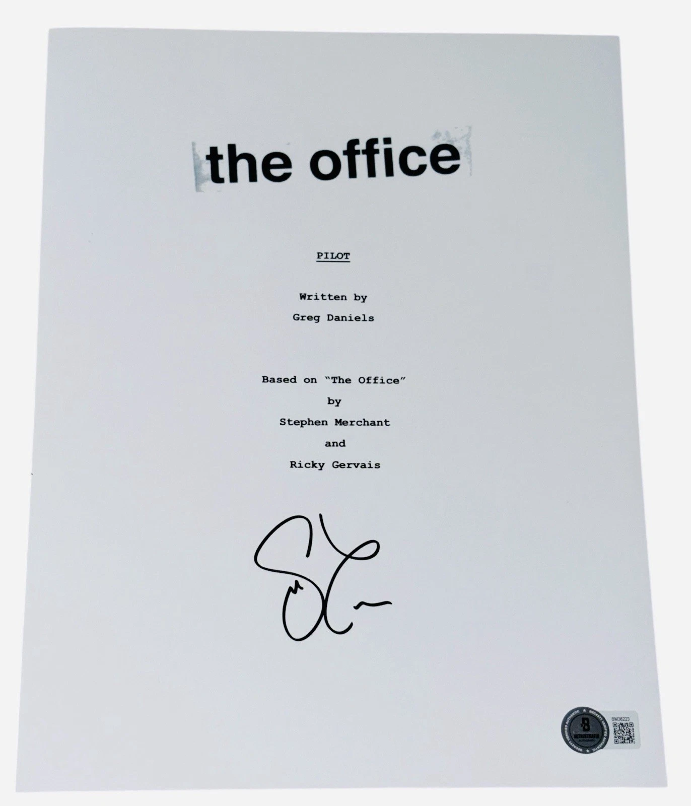 Steve Carell Signed Autograph The Office "Pilot" TV Full Episode Script ...
