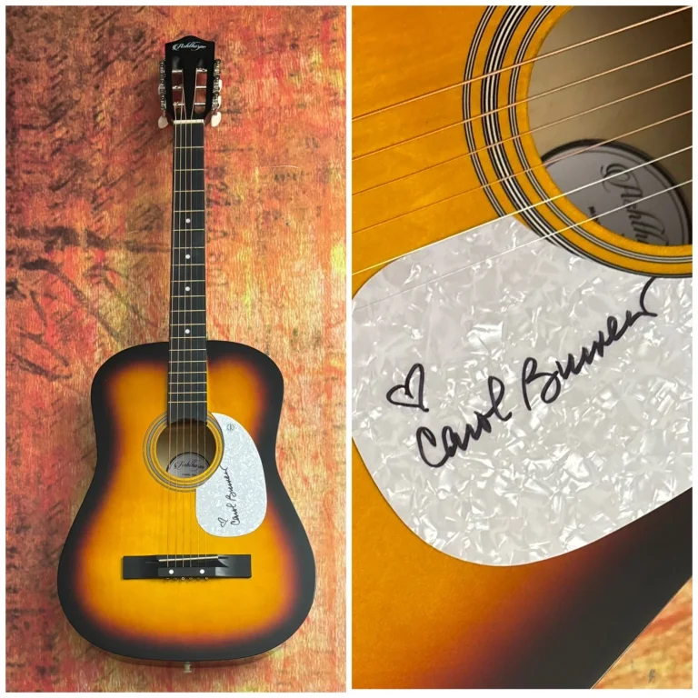 GFA Annie & Broadway Star * CAROL BURNETT * Signed Acoustic Guitar COA ...