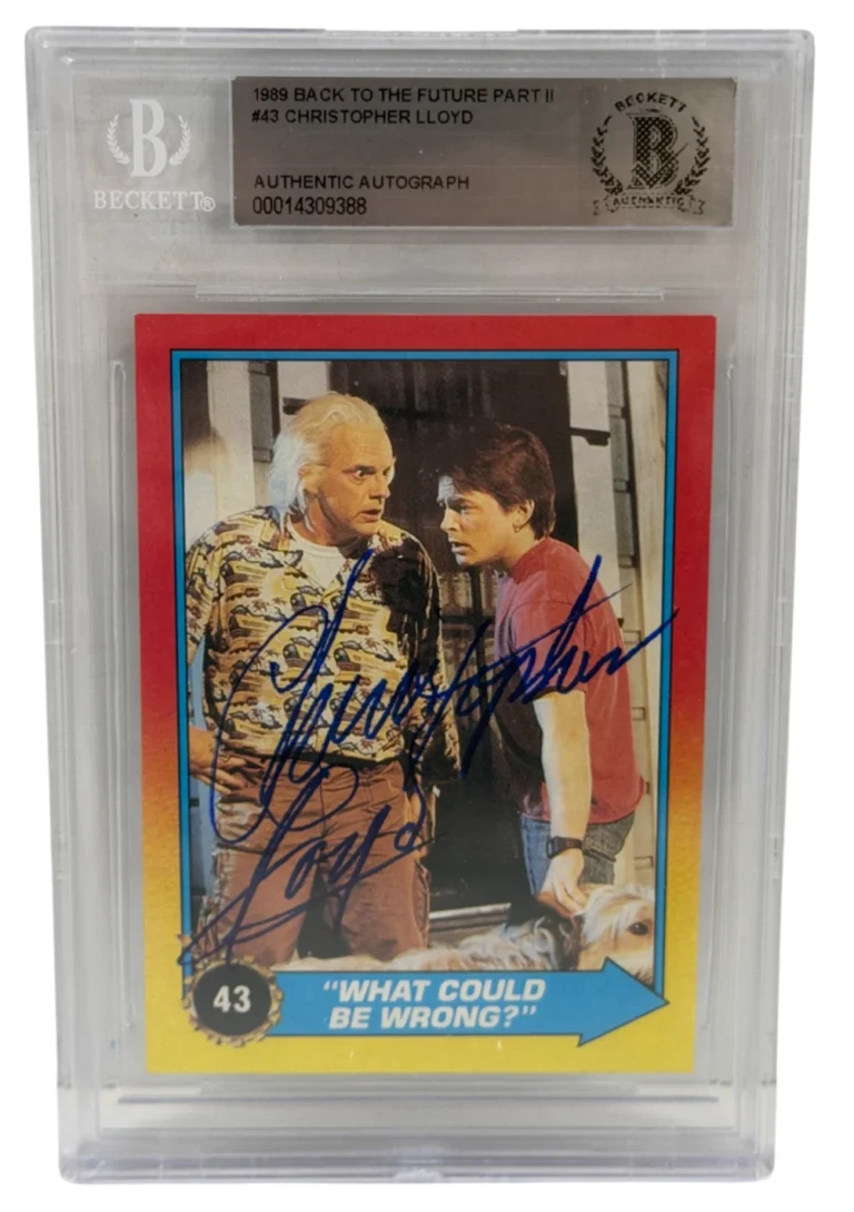 Christopher Lloyd Signed Back to The Future Trading Card 43 Autograph ...