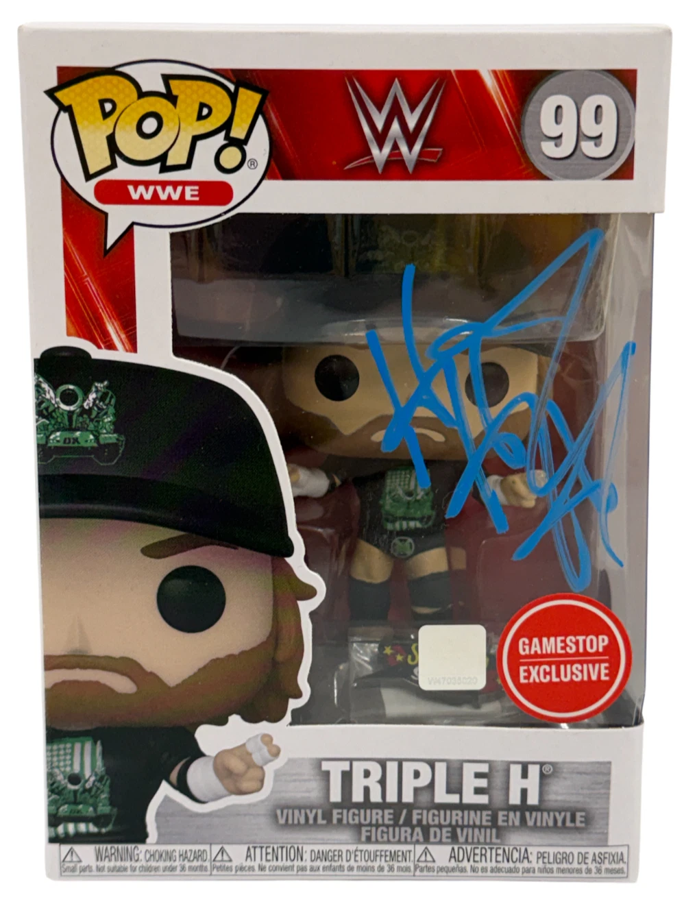 Triple H HHH Signed WWE Funko 99 Wrestling Authentic Autograph Beckett ...