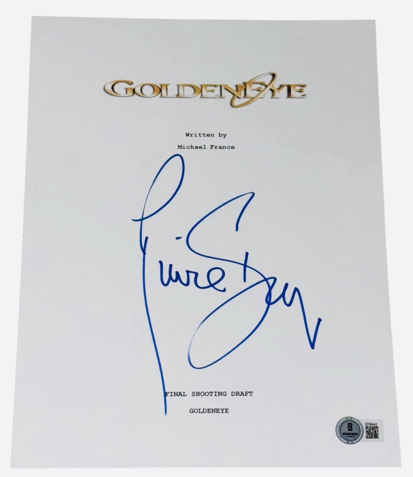 Pierce Brosnan Signed Autograph GoldenEye James Bond Script Screenplay ...