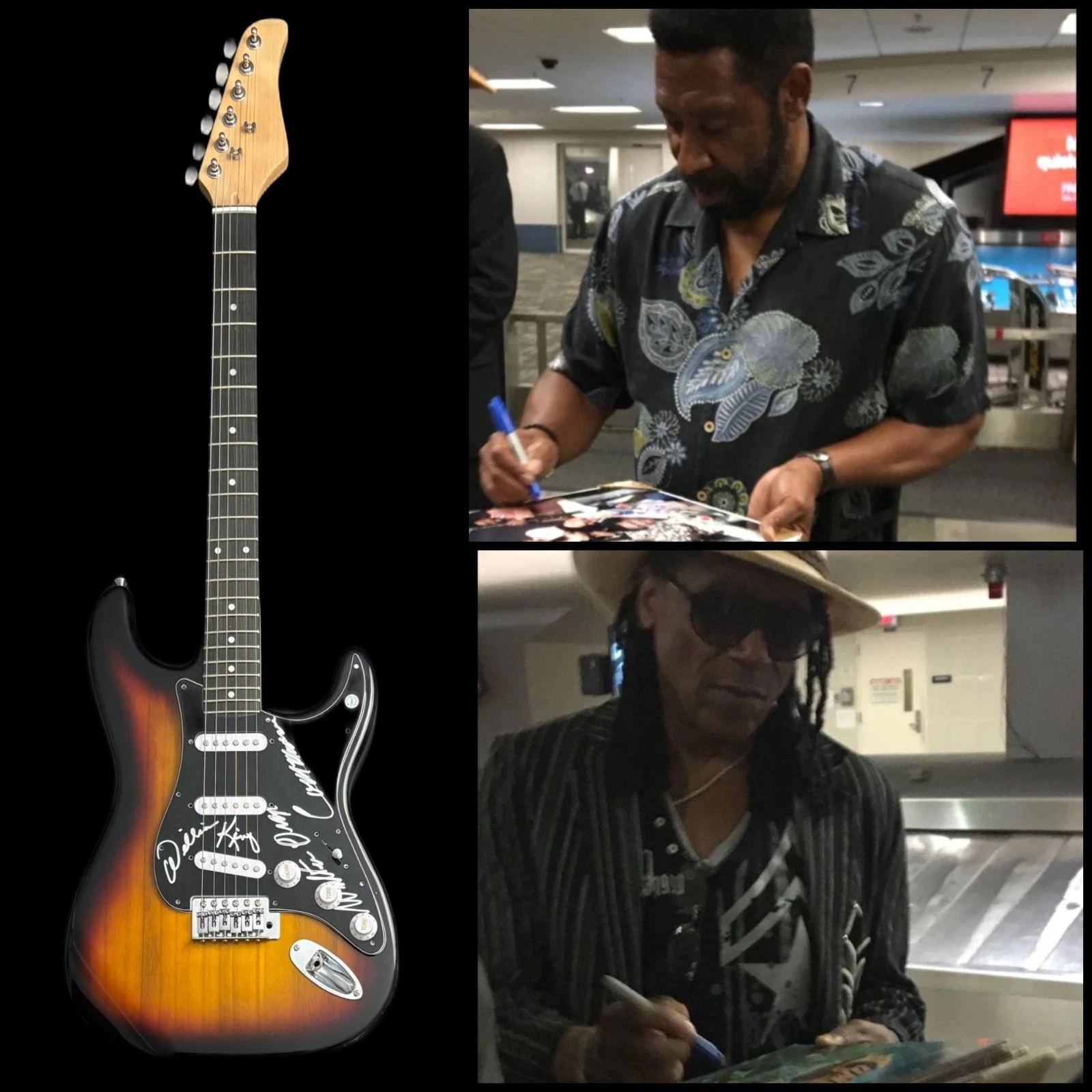 GFA William King Walter Orange * THE COMMODORES * Signed Electric ...