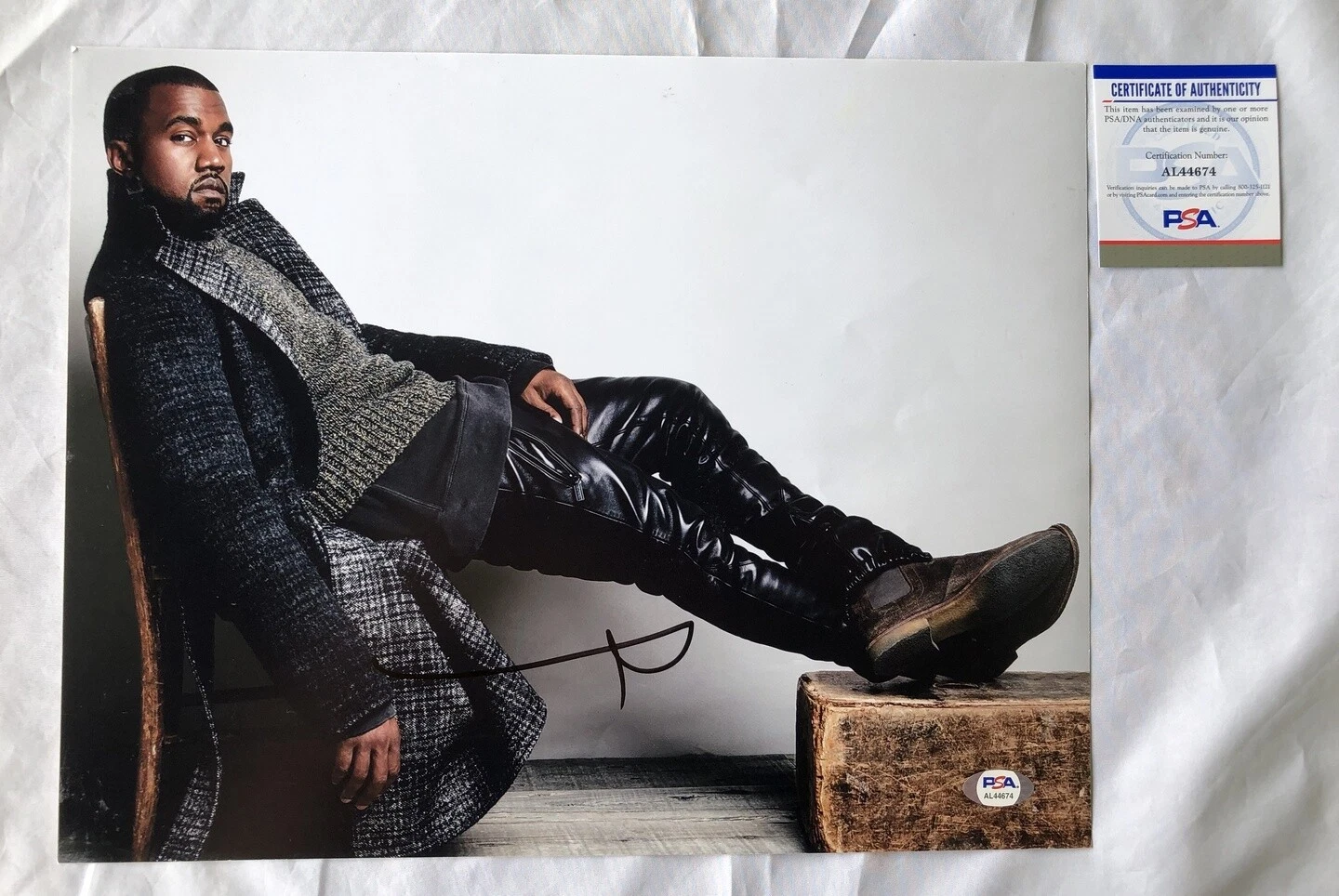 Kanye West Signed 11x14 Photo Ye Donda PSA/DNA 2 COA | Autographia