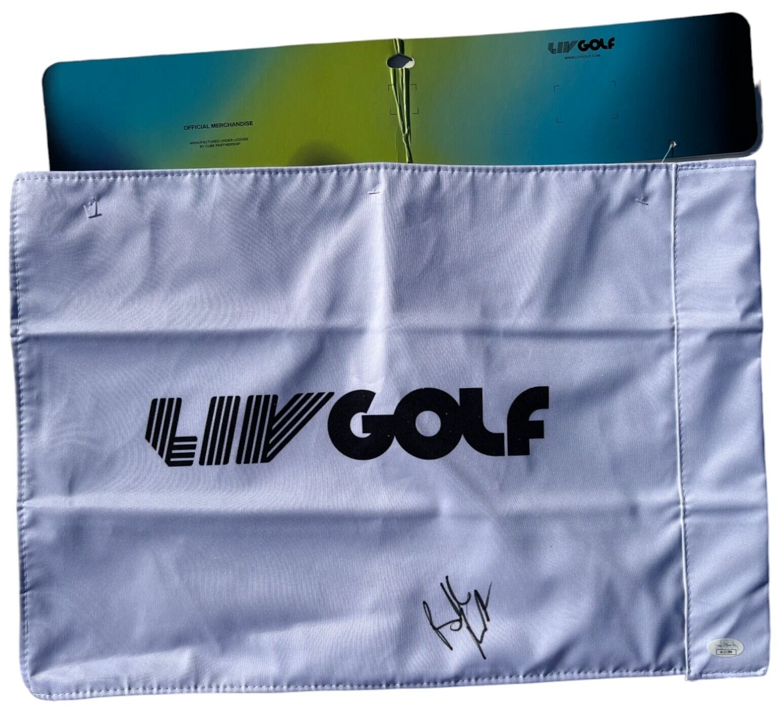 BROOKS KOEPKA SIGNED AUTOGRAPHED LIV GOLF PIN FLAG SMASH GC CHAMPION ...