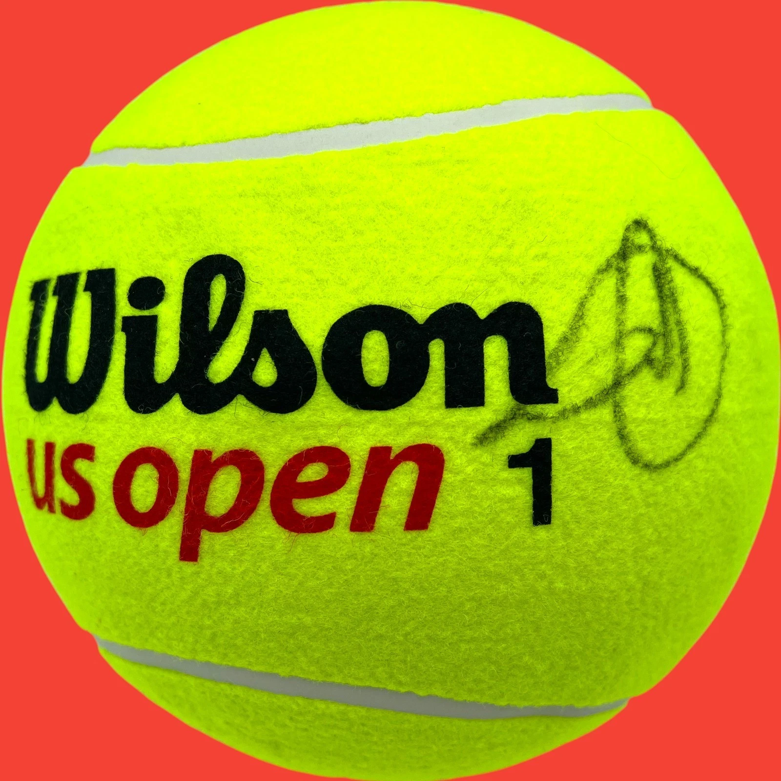 NOVAK DJOKOVIC SIGNED WILSON US OPEN JUMBO 10" TENNIS BALL FRENCH AO ...