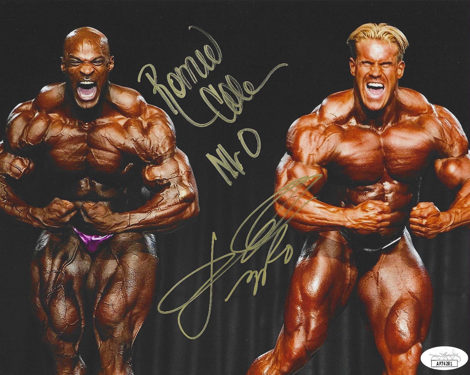 RONNIE COLEMAN JAY CUTLER SIGNED 8X10 PHOTO BODYBUILDING MR OLYMPIA O ...