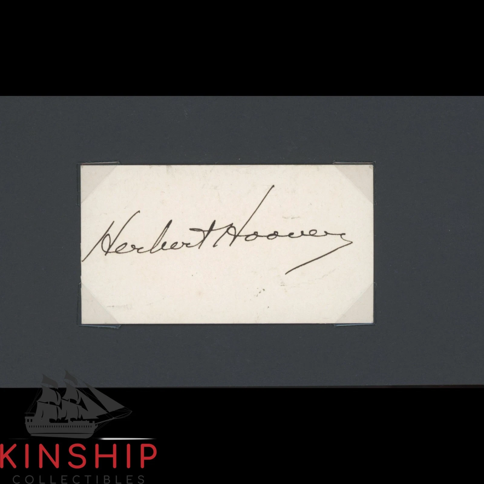 President Herbert Hoover signed Cut JSA LOA Rare Bold Auto Z2383 ...