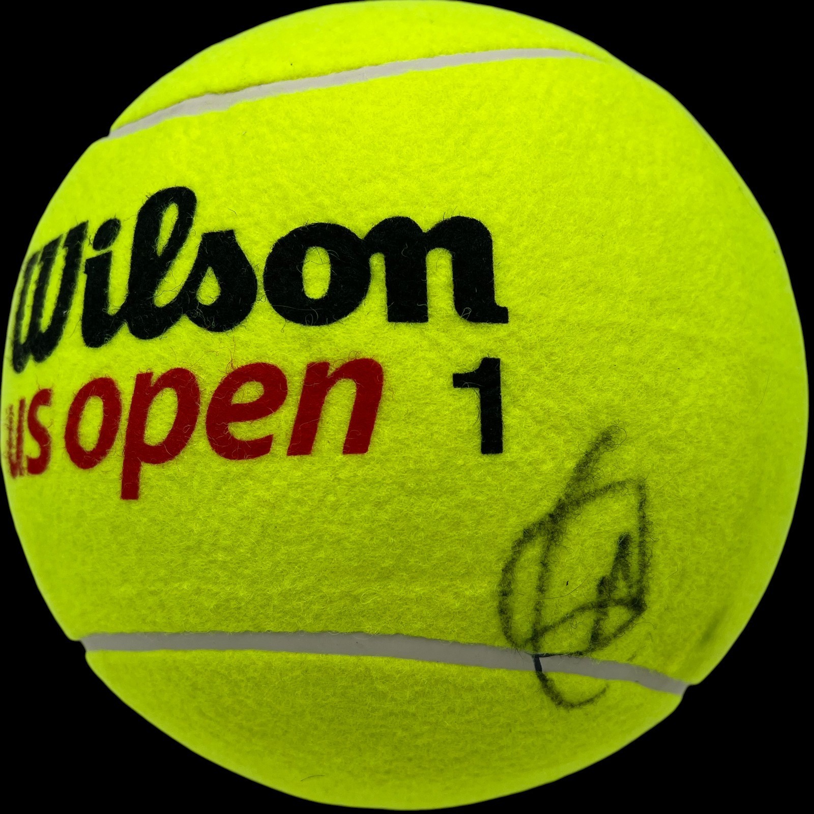 NOVAK DJOKOVIC SIGNED WILSON US OPEN JUMBO 10" TENNIS BALL FRENCH US ...