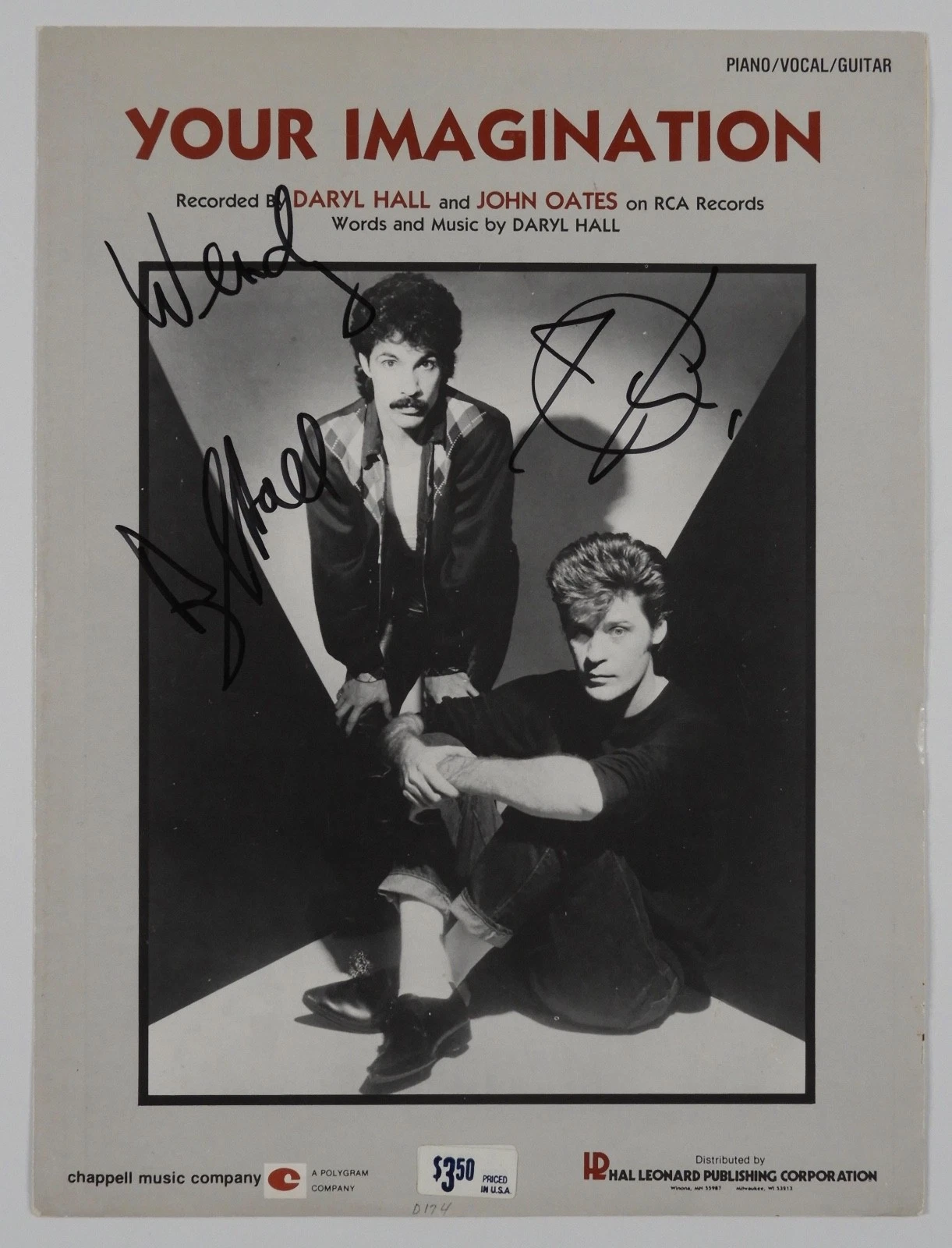 Daryl Hall and John Oates JSA Autograph Signed Sheet Music Your ...