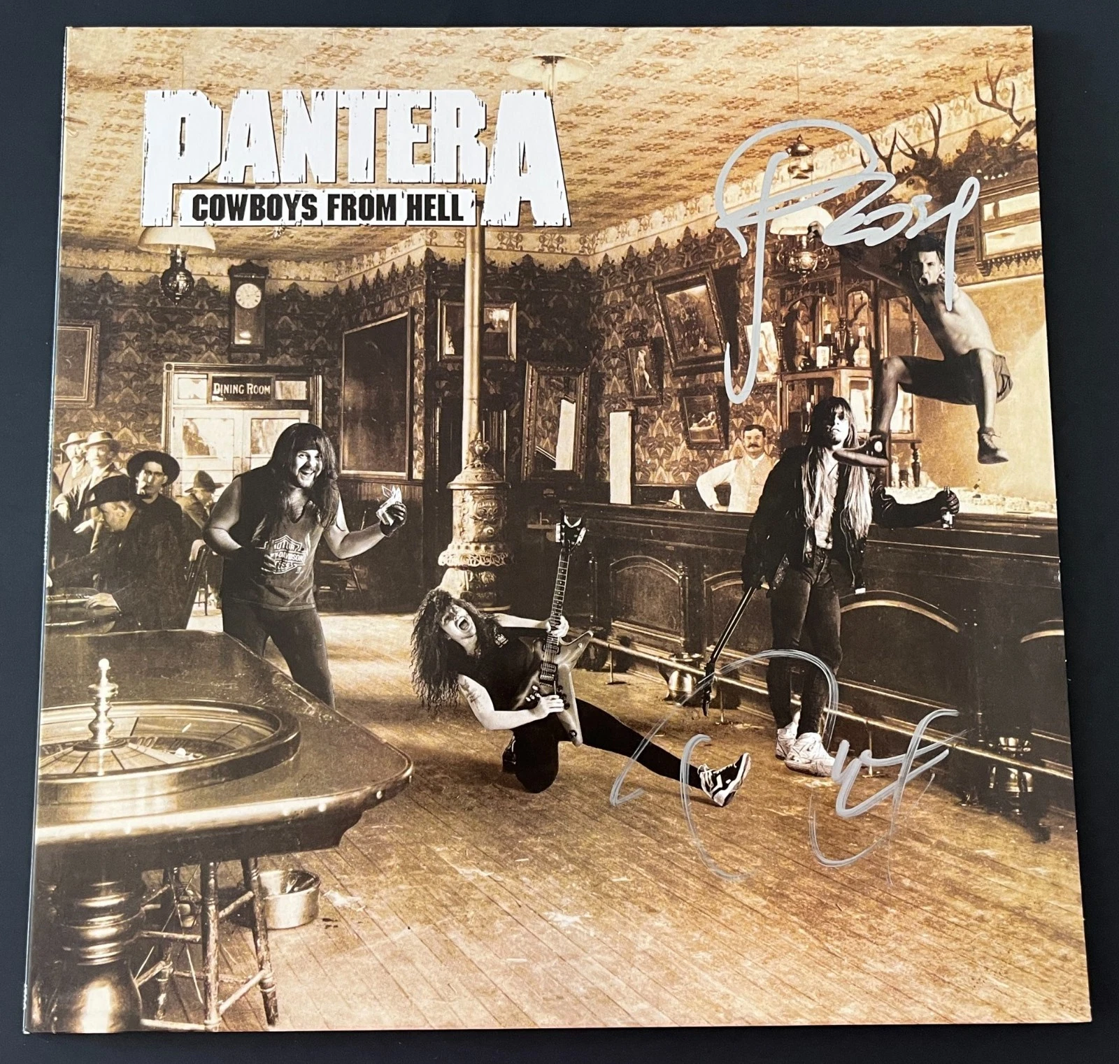 PANTERA PHIL ANSELMO & REX SIGNED COWBOYS FROM HELL VINYL w/PROOF ...