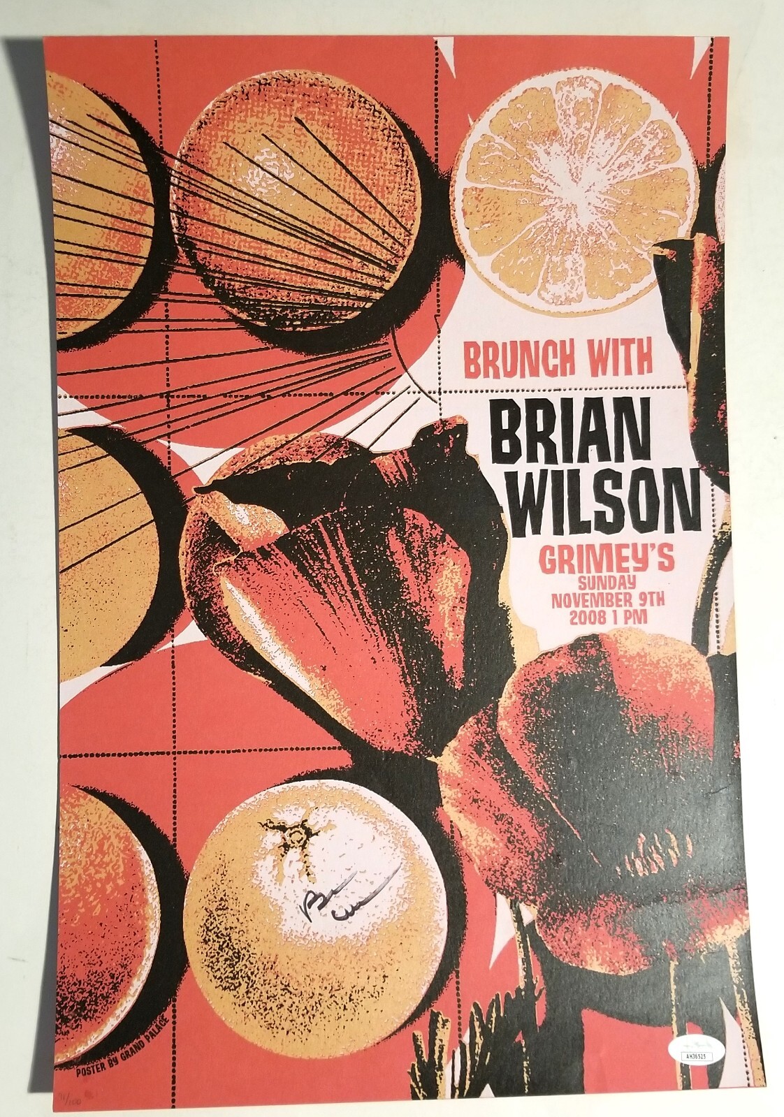 Brian Wilson of Beach Boys SIGNED Silk Screen Hatch Print Show Poster ...