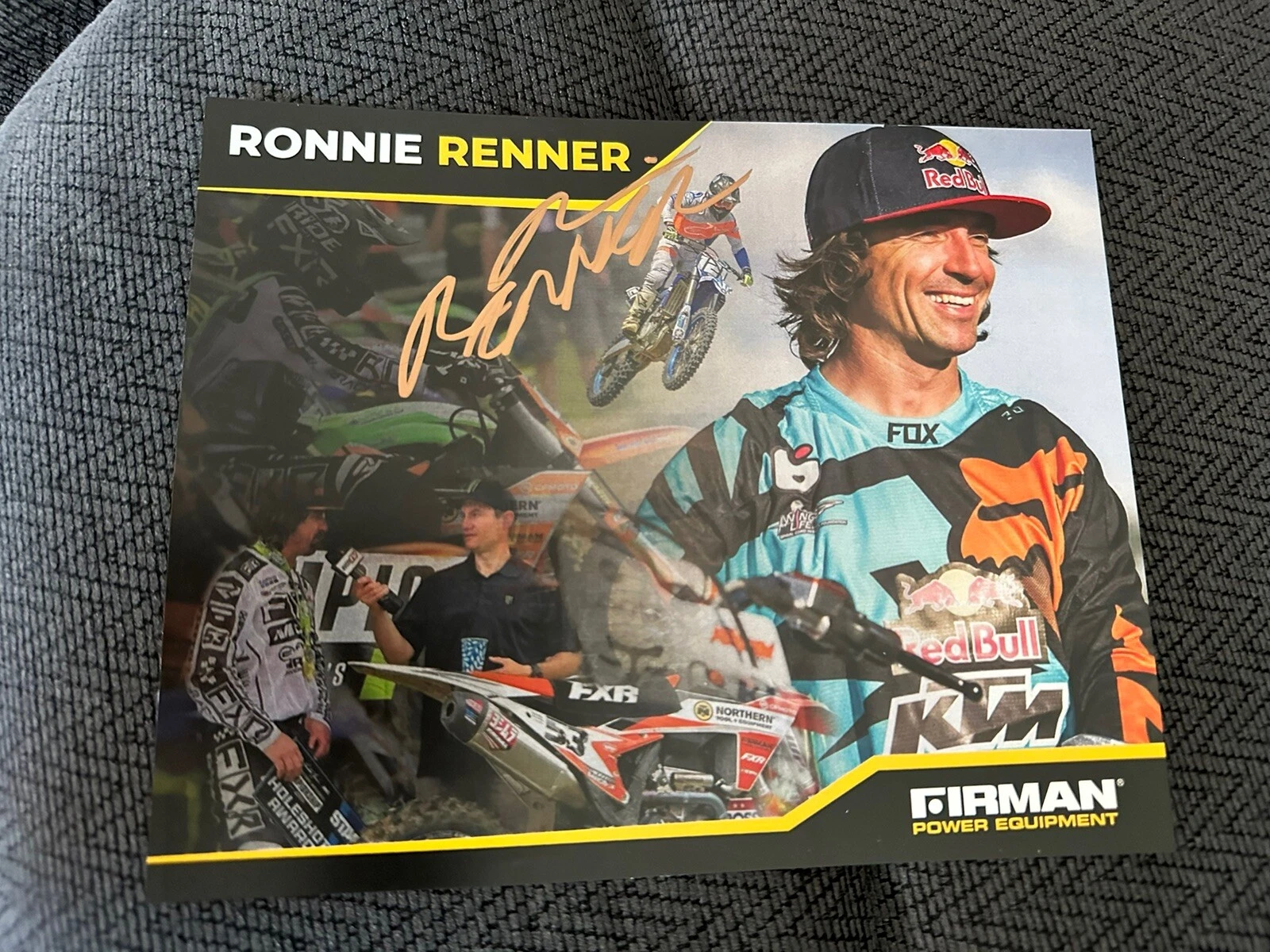 Ronnie Renner Signed Promo Hero Card Autographed 2023 PRI Show Firman ...