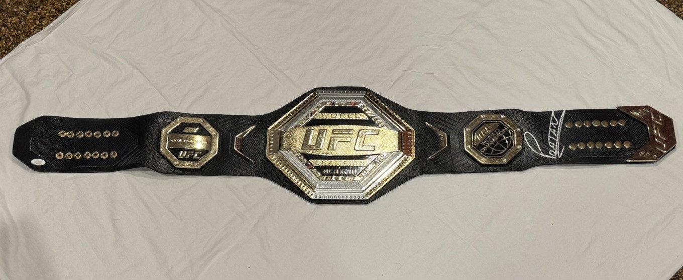 Alex Pereira Signed UFC Championship Full Size Replica Belt JSA COA ...