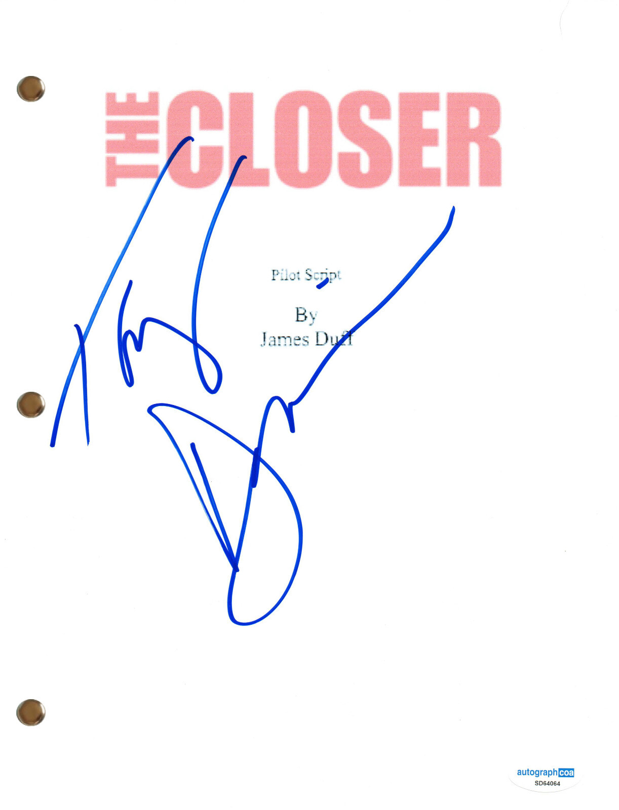 Anthony Denison Tony "The Closer" Signed Autograph TV Pilot Episode ...
