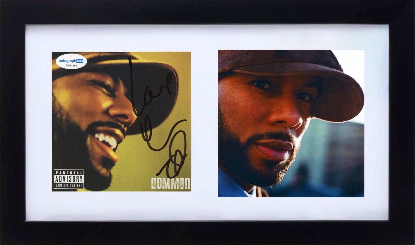 Common – Be Signed Autograph CD Cover Framed Display Rapper Hip Hop ...