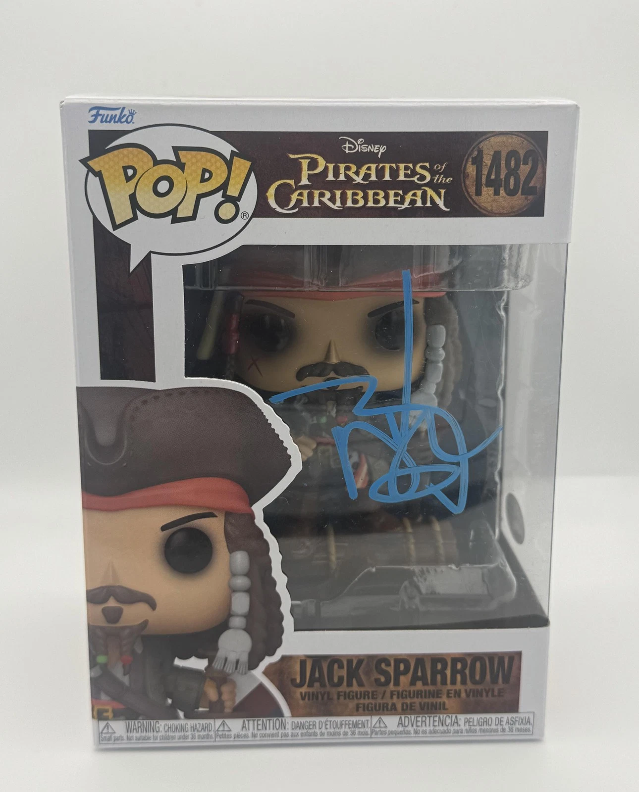 Johnny Depp "Pirates of the Caribbean" SIGNED Jack Sparrow 1482 Funko ...