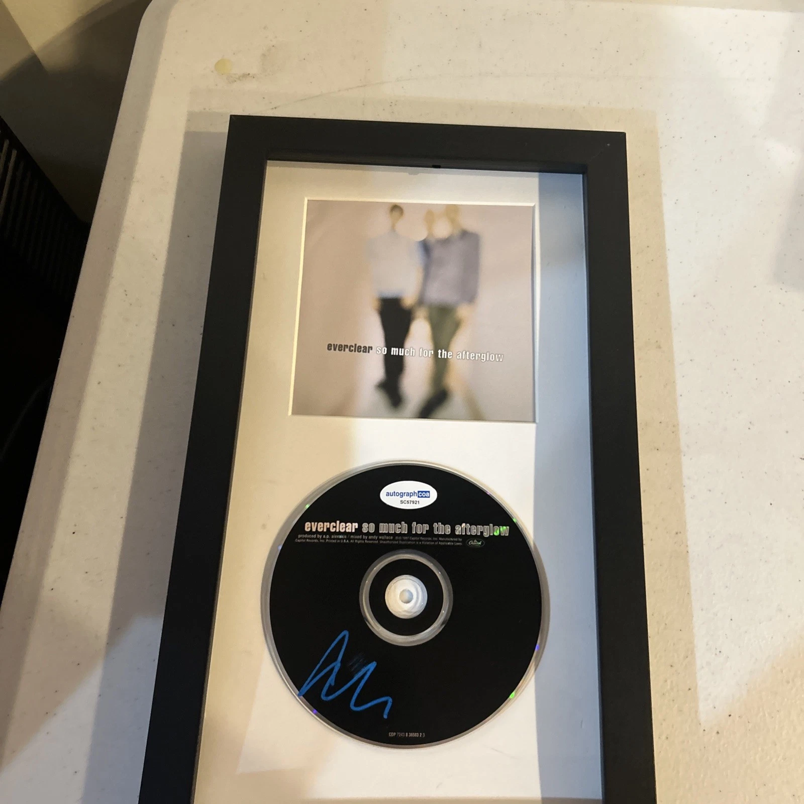 ART ALEXAKIS SIGNED AUTOGRAPH FRAMED CD DISPLAY ACOA EVERCLEAR SO MUCH ...