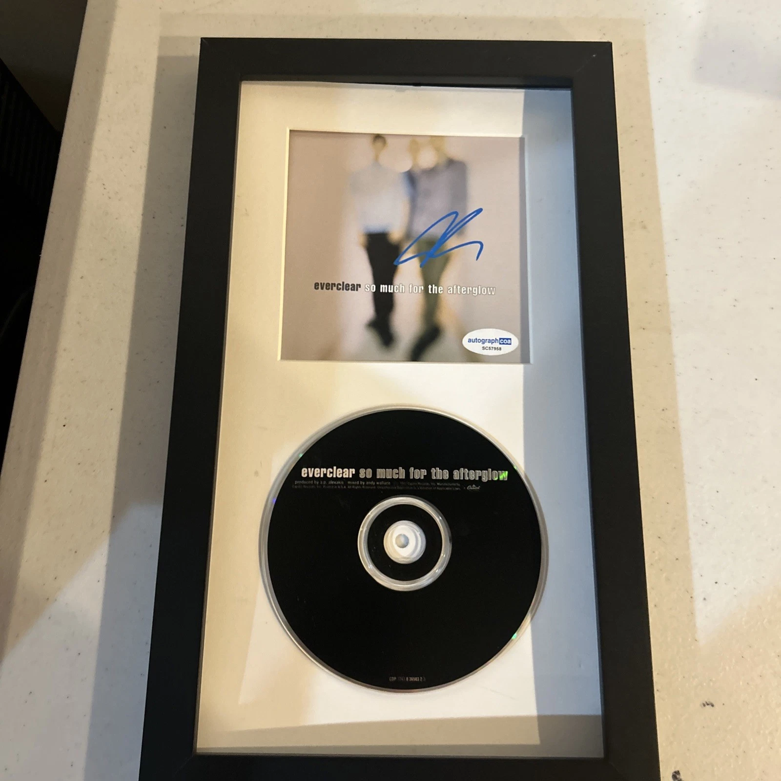 ART ALEXAKIS SIGNED AUTOGRAPH FRAMED CD DISPLAY ACOA EVERCLEAR SO MUCH ...