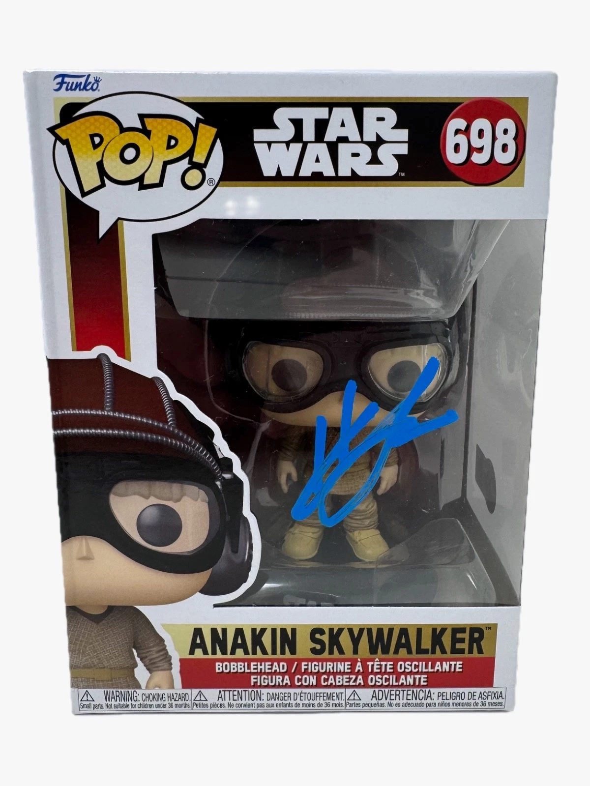 Hayden Christensen Signed Star Wars Anakin Skywalker Funko Pop ...
