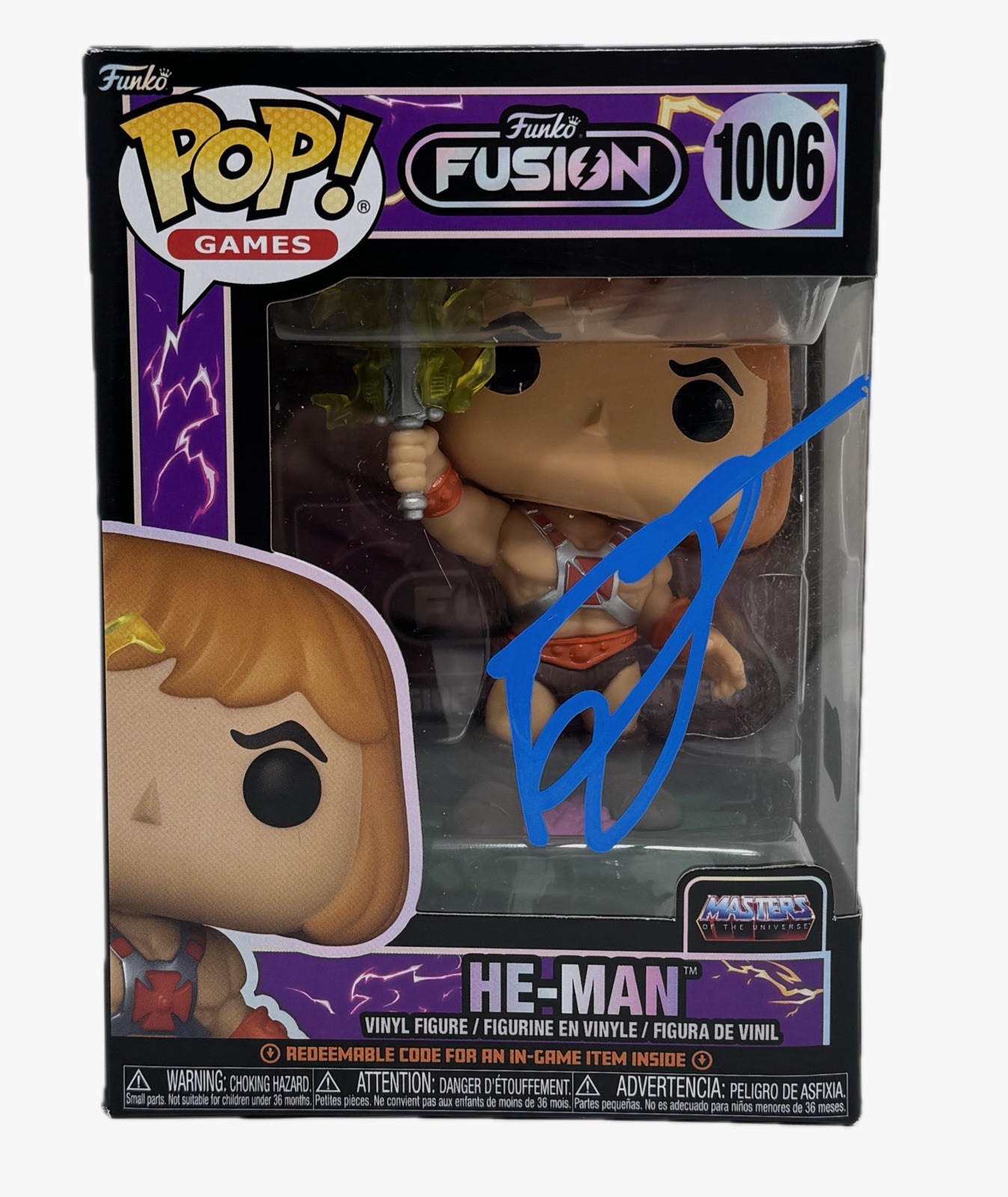 Dolph Lundgren Signed He-Man Funko Pop Masters of The Universe ...