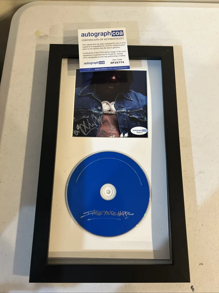 BIGXTHAPLUG SIGNED AUTOGRAPH FRAMED CD DISPLAY ACOA I HOPE YOU’RE HAPPY ...