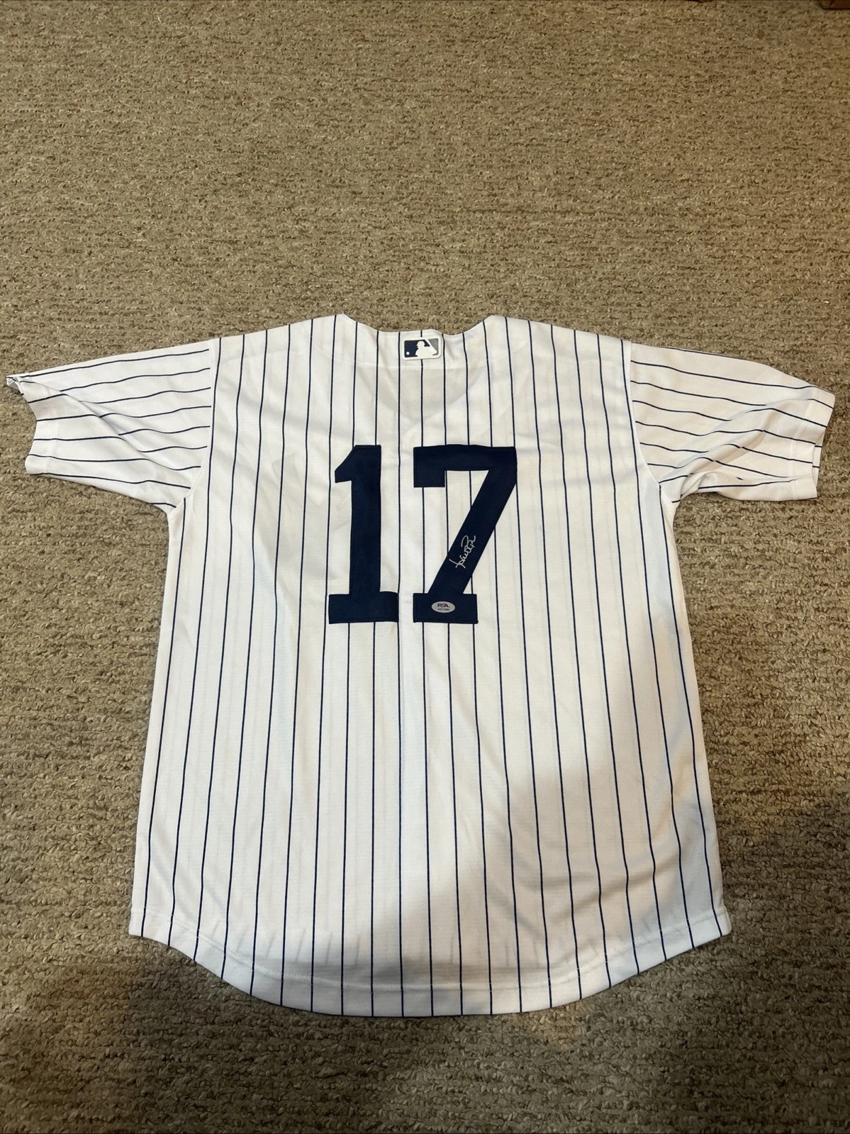 NEW YORK YANKEES- AARON BOONE SIGNED AUTOGRAPH JERSEY PSA COA MANAGER ...
