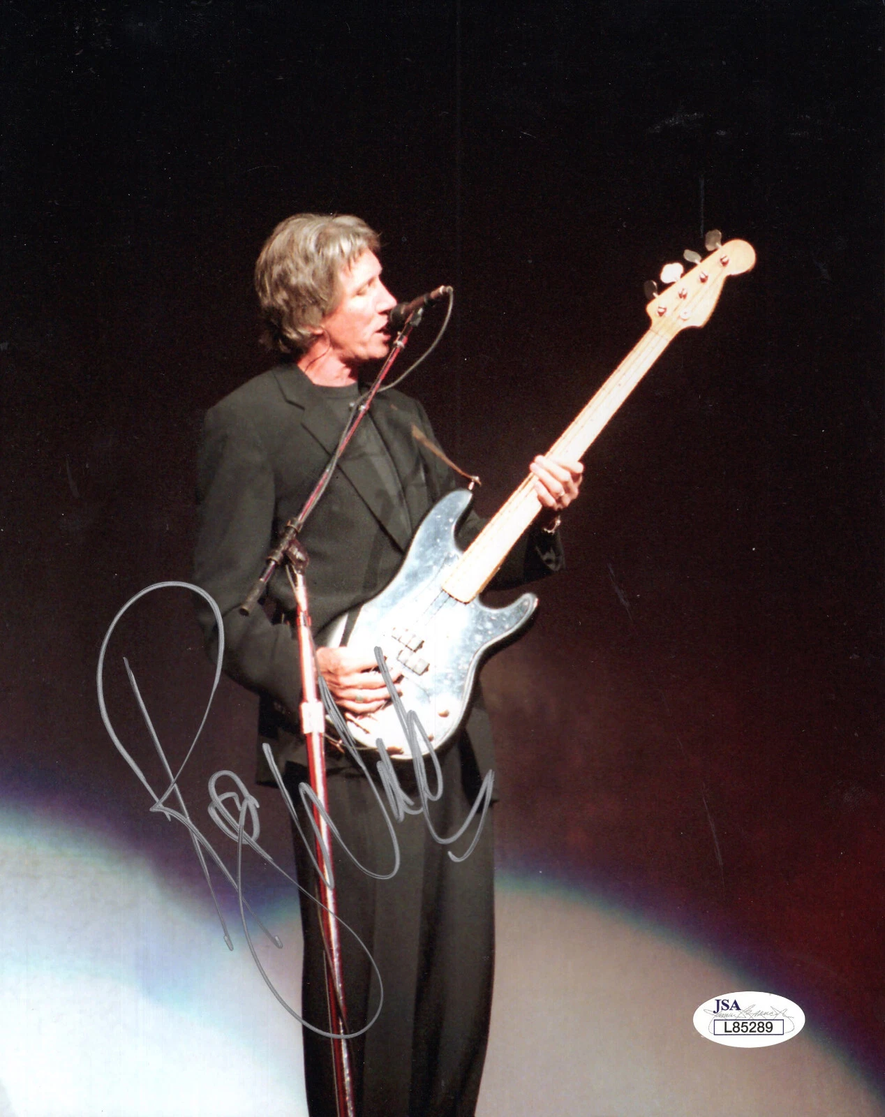 ROGER WATERS HAND SIGNED 8x10 COLOR PHOTO BEST POSE EVER PINK FLOYD JSA ...
