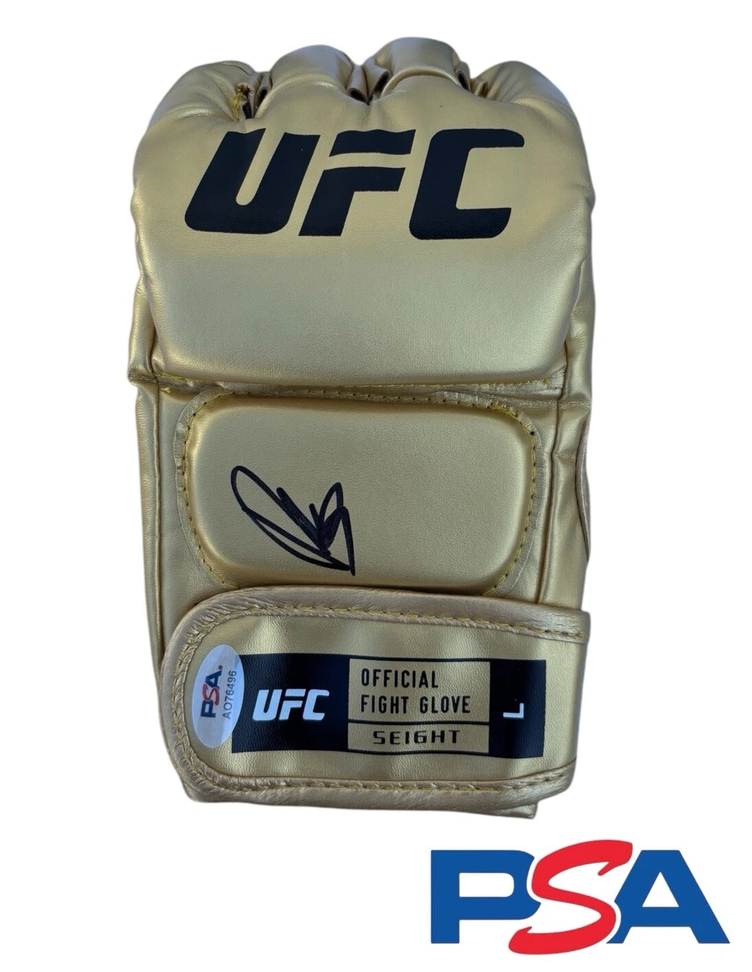 Ailin Perez Signed Autograph UFC 311 Fighter Gold Glove PSA AUTO Fiona ...