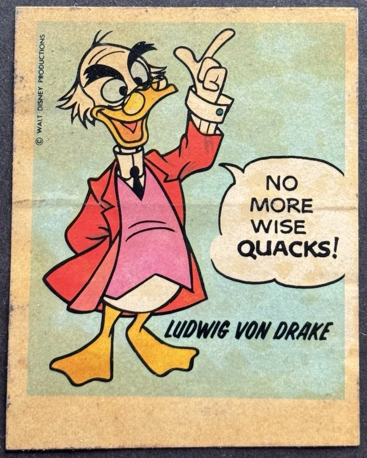 1971 Disney Peel Off Stickers Wonder Bread Ludwig Von Drake | Autographia