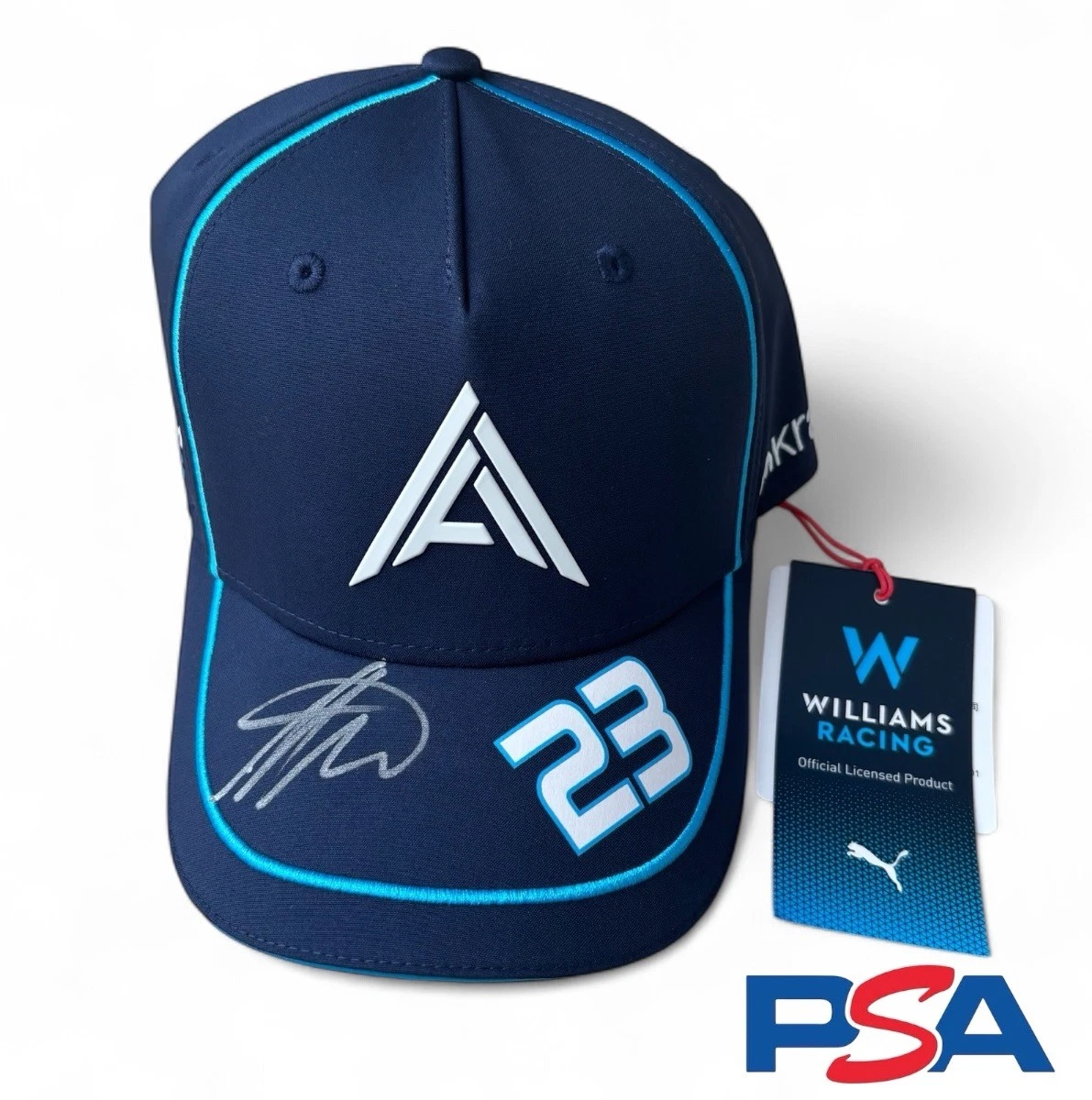 Alex Albon Signed Official Puma F1 Williams Racing #23 Hat Cap PSA AUTO ...