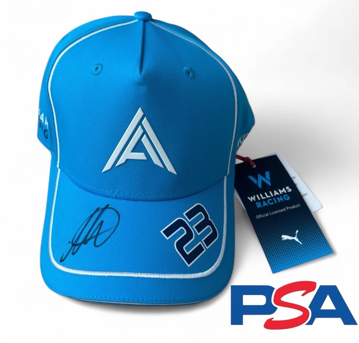Alex Albon Signed Official Puma F1 Williams Racing #23 Hat Cap PSA AUTO ...