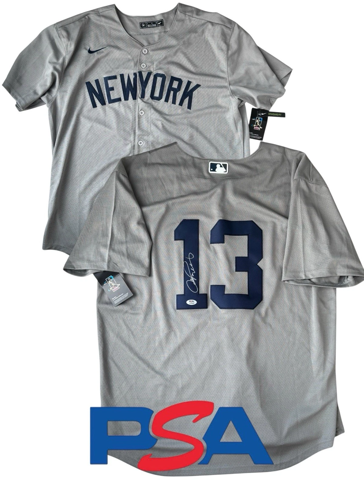Alex Rodriguez Signed Autographed New York Yankees #13 Jersey PSA AUTO ...