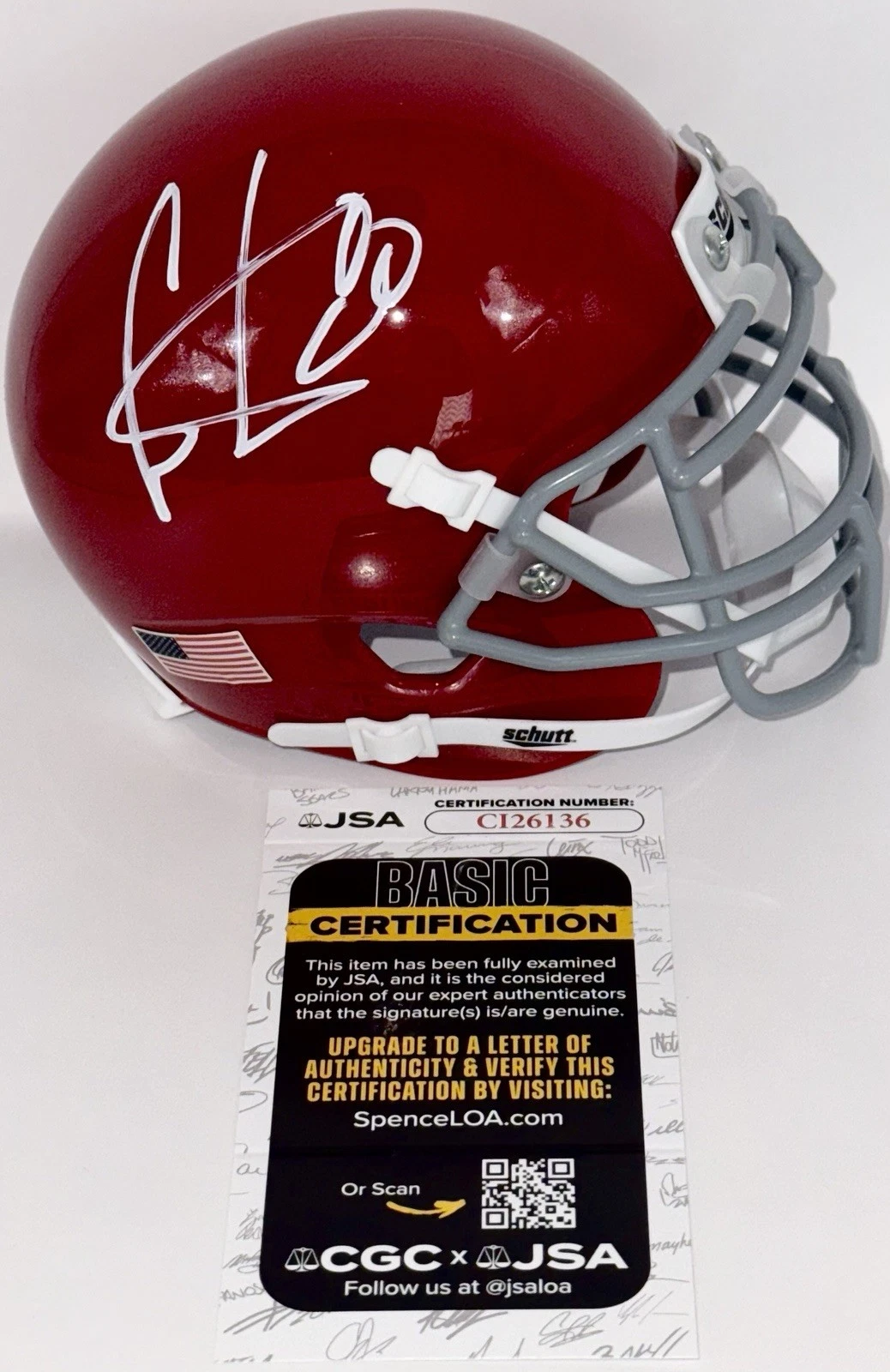 Cris Carter Signed Autographed Ohio State Buckeyes Mini Helmet JSA COA ...
