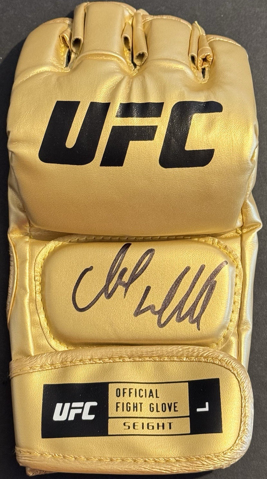Chuck Liddell Signed Autographed Gold UFC Fight Glove PSA/DNA COA The ...
