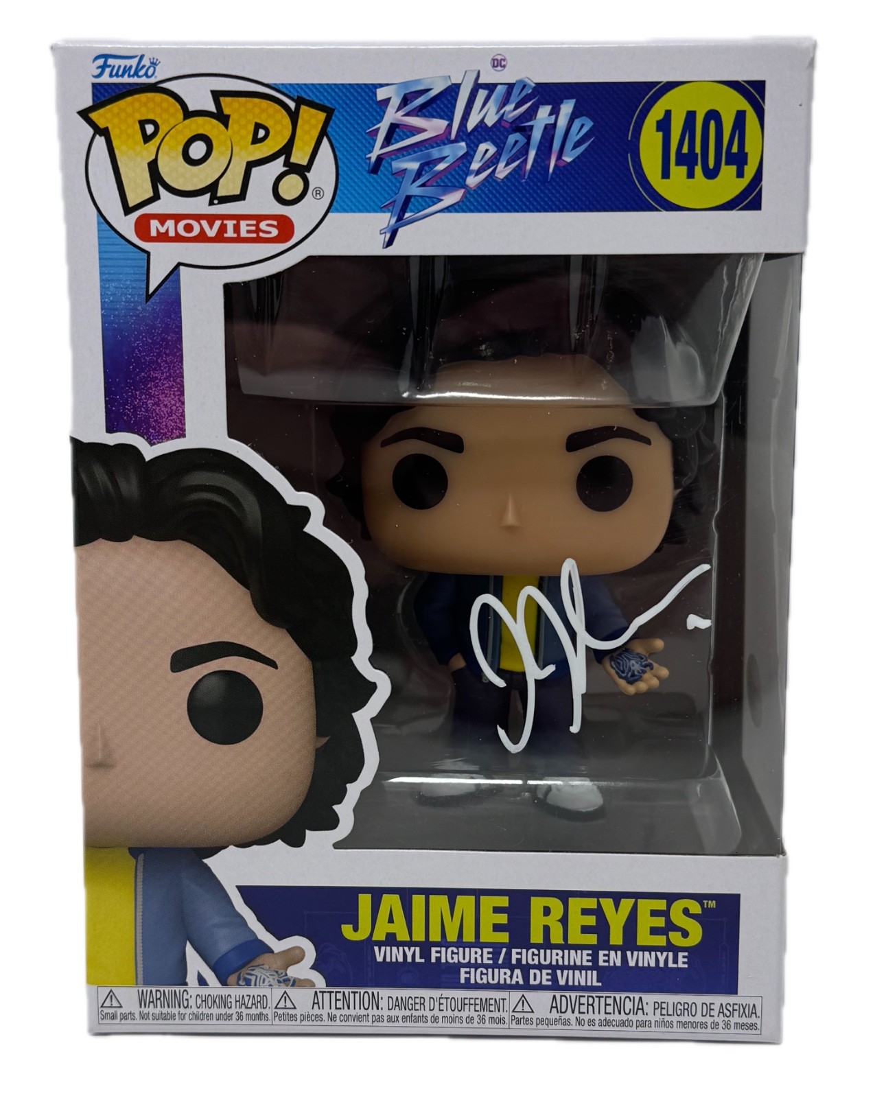 Angel Manuel Soto Signed Blue Beetle Jaime Reyes Funko Pop 1404 ...
