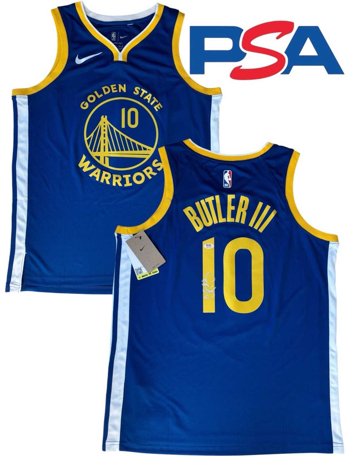 Jimmy Butler III Signed Golden State Warriors #10 Icon Edition Jersey ...