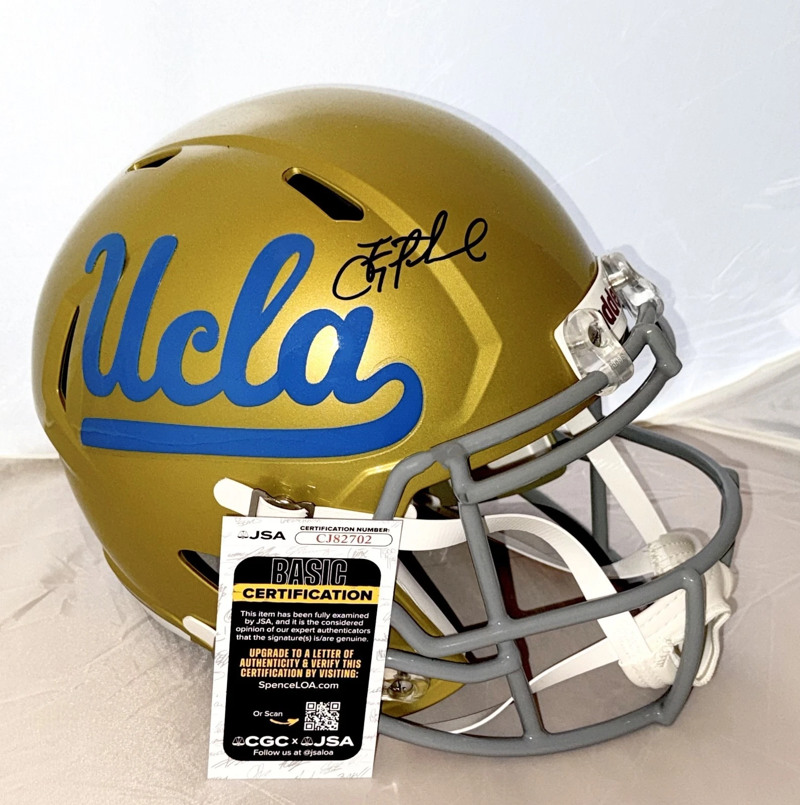 Troy Aikman Cowboys signed UCLA Bruins Full Size Helmet autographed JSA ...