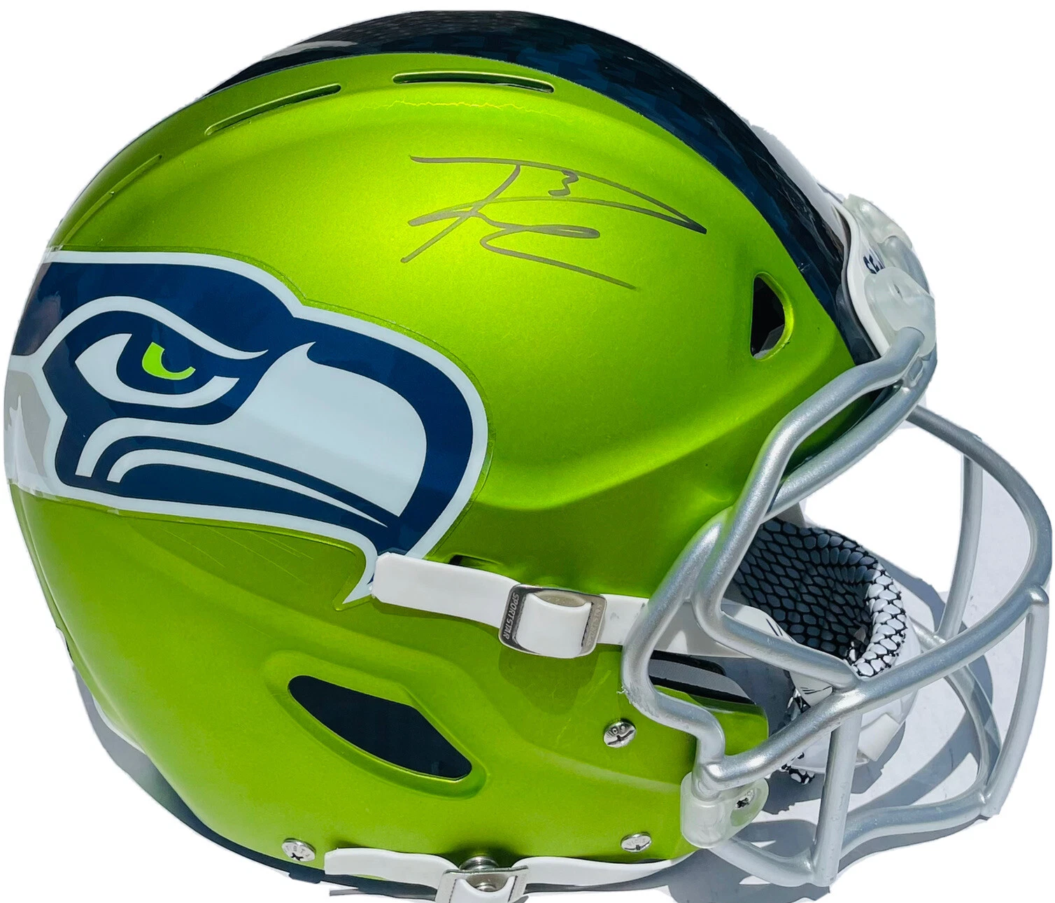 Seattle Seahawks #3 RUSSELL WILSON Autographed ON FIELD Vicis Helmet ...