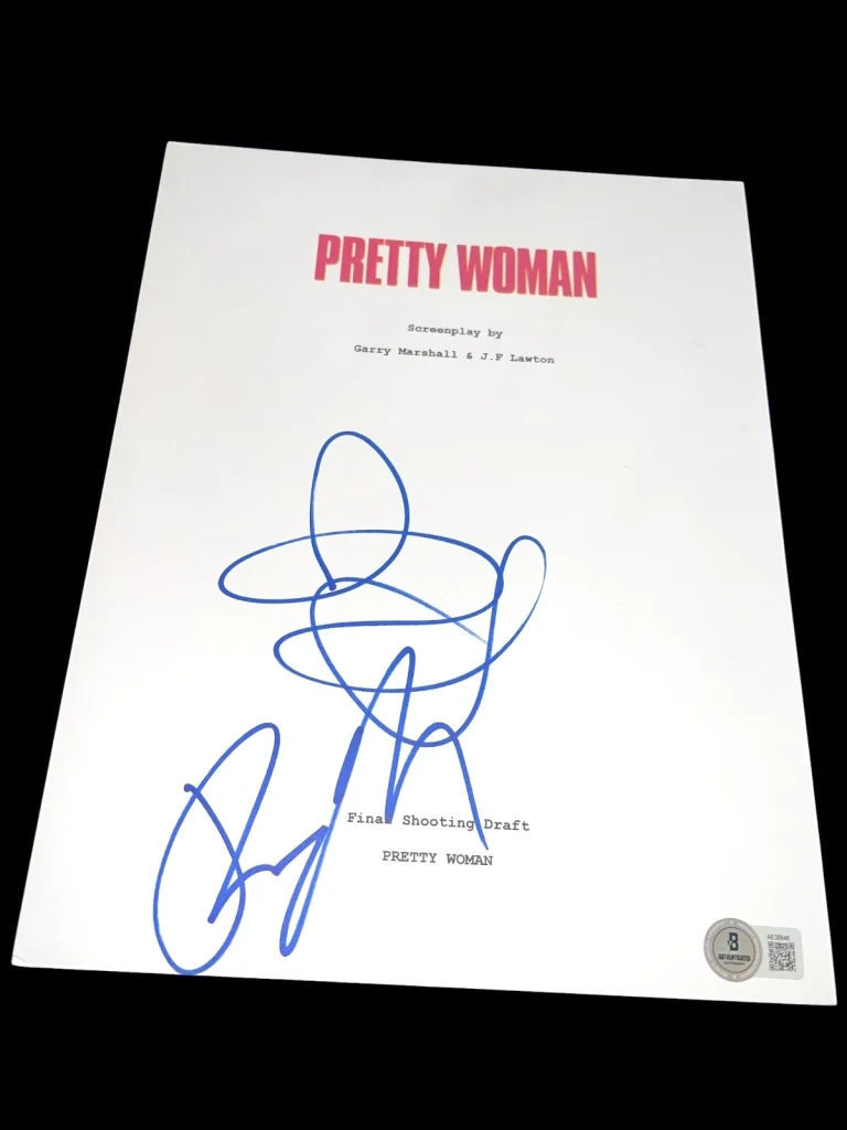 JULIA ROBERTS RICHARD GERE SIGNED AUTOGRAPH MOVIE SCRIPT BECKETT BAS ...