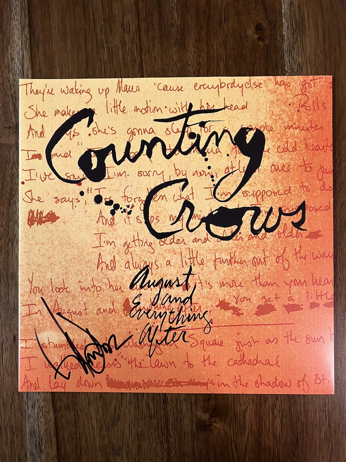 Adam Duritz ‘Counting Crows’ Signed Vinyl Album ‘Everything After ...