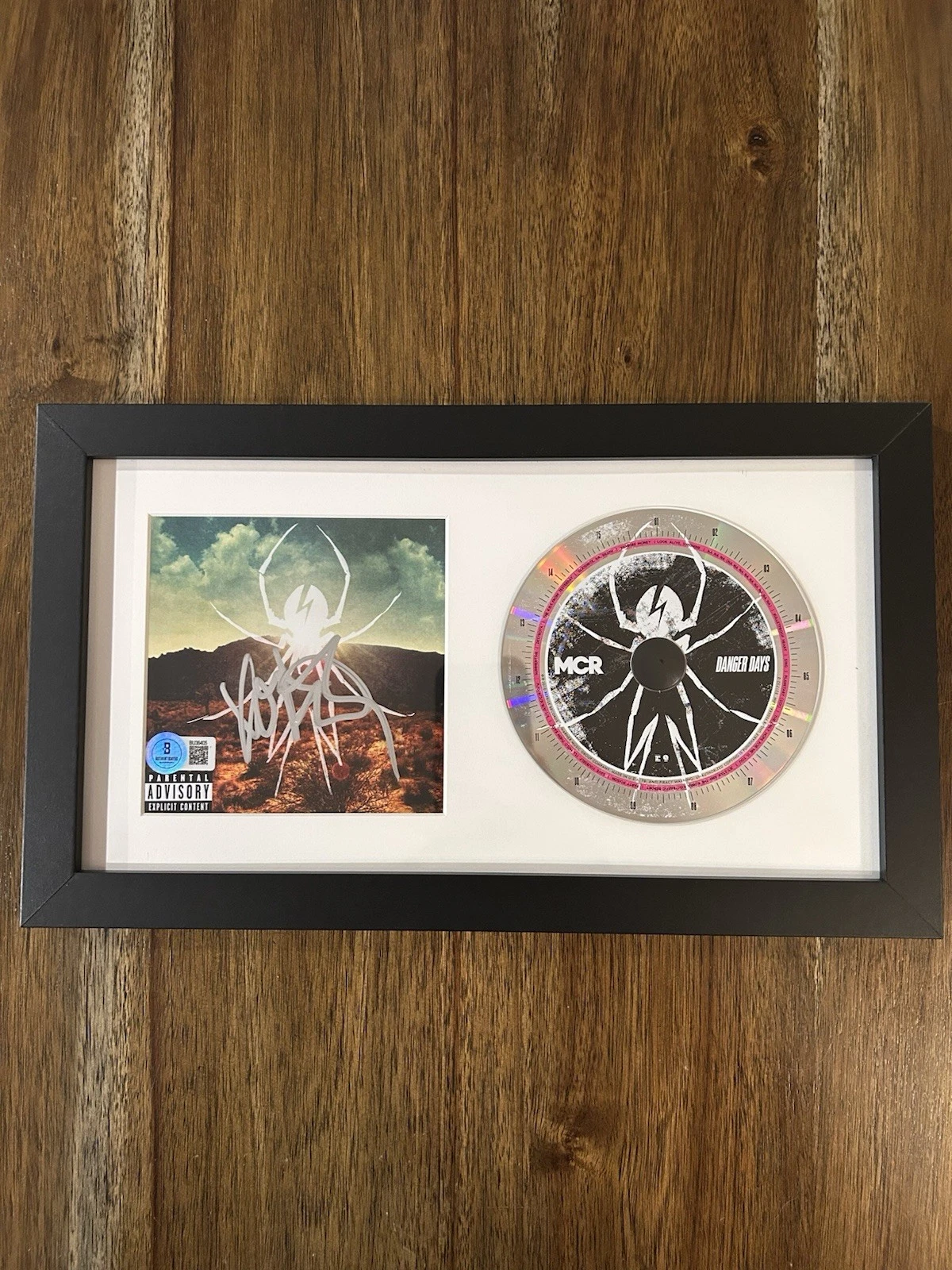 Frank Iero ‘My Chemical Romance’ Signed Framed CD ‘Danger Days’ Beckett ...