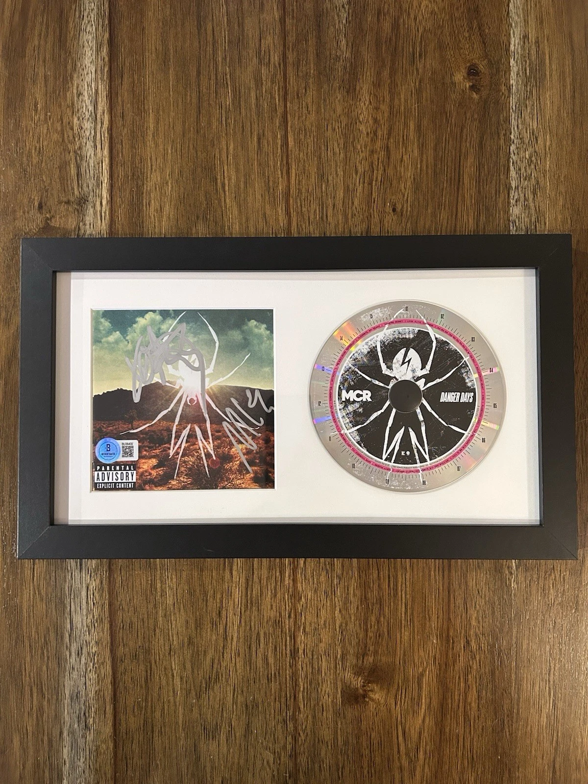 Mikey Way & Frank Iero ‘My Chemical Romance’ Signed Framed CD ‘Danger ...