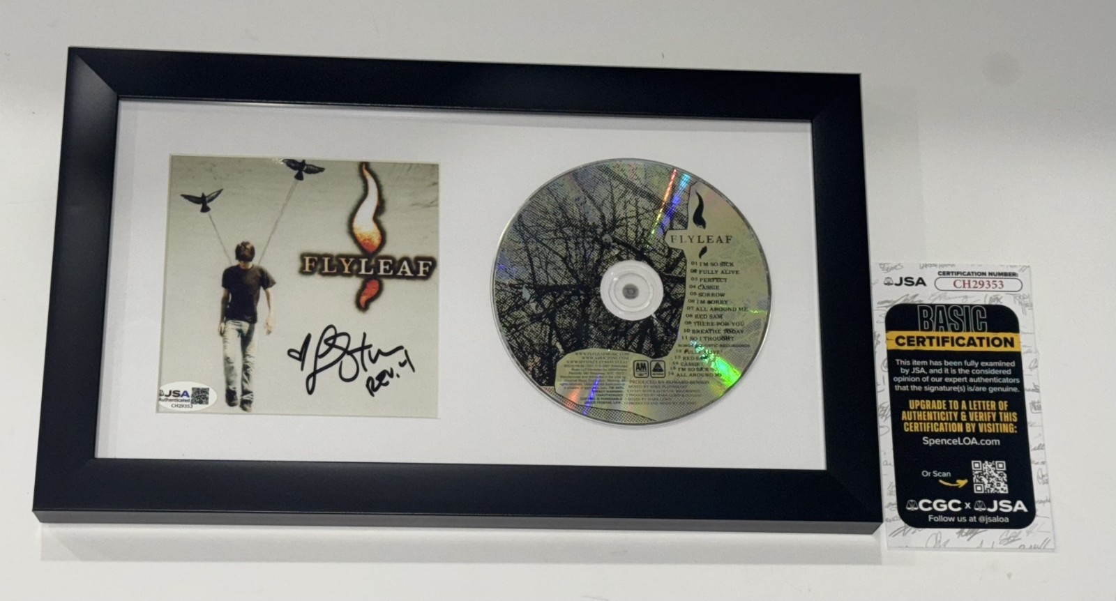 LACEY STURM SIGNED FRAMED FLYLEAF SELF TITLED CD JSA COA | Autographia