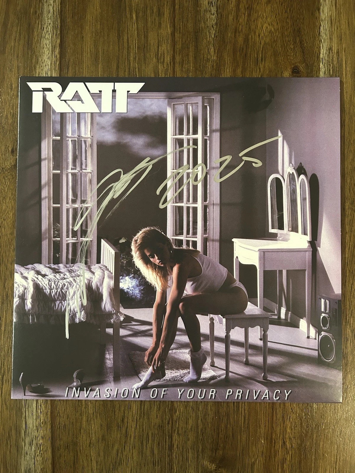 Stephen Pearcy ‘Ratt’ Band Signed ‘Invasion Of Your Privacy’ Vinyl ...