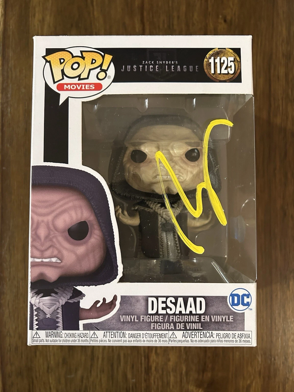 Zack Snyder Signed Funko Pop Zack Snyder's Justice League ‘Desaad ...