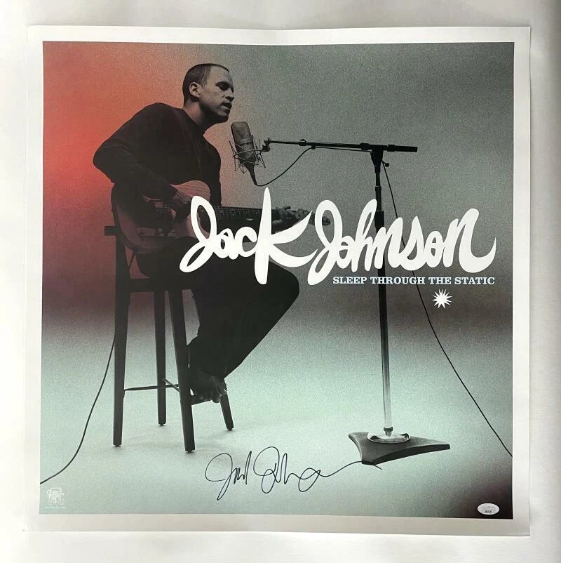 JACK JOHNSON SIGNED AUTOGRAPH 24X24 TOUR POSTER - SLEEP THROUGH THE ...